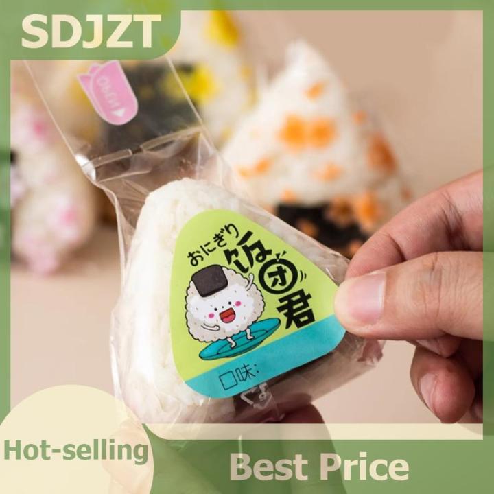 SDJZT 50Pcs Cute Japenese Triangle Rice Ball Disposable Packaging Bag ...