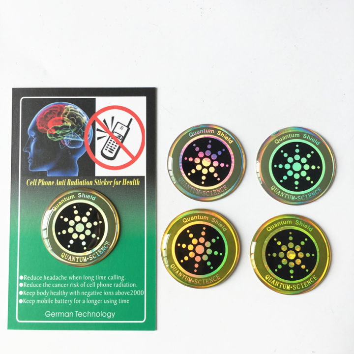 Sticker Quantum Shield Nano Technology Jerman Gold Silver / Stiker Anti ...