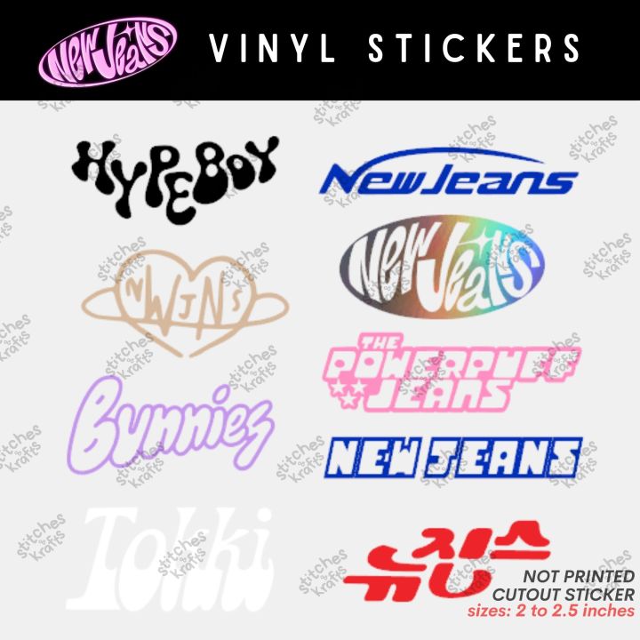 NEWJEANS STICKER WATERPROOF VINYL STICKER TOKKI BUNNIES POWERPUFF JEANS ...