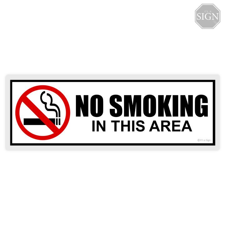 No Smoking Sign - Laminated Signage - 4 x 11 inches | Lazada PH