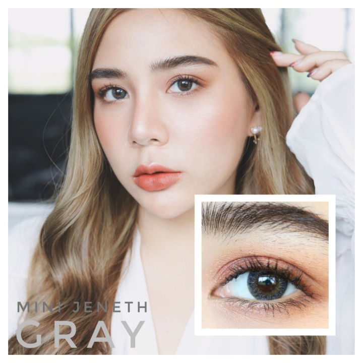 คอนแทคเลนส์ Kitty kawaii รุ่น Mini Jeneth Gray | Lazada.co.th