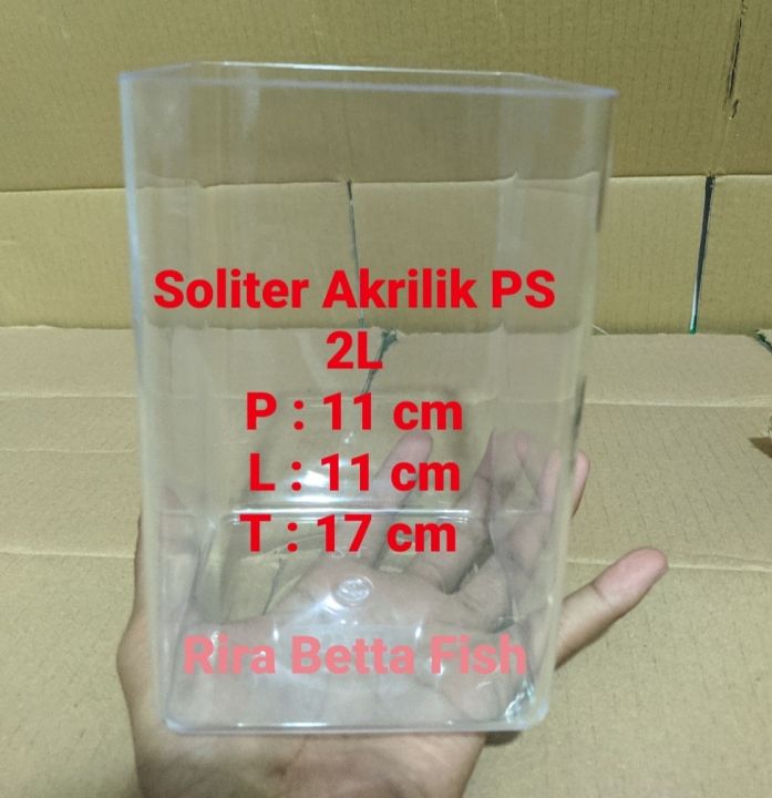 soliter cupang akrilik 2 liter isi 8 pcs | Lazada Indonesia