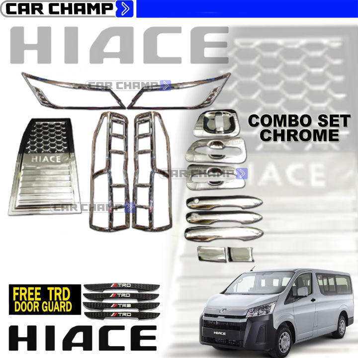 Toyota Hiace Commuter Deluxe 2019 to 2025 Combo Set Garnish Cover ...