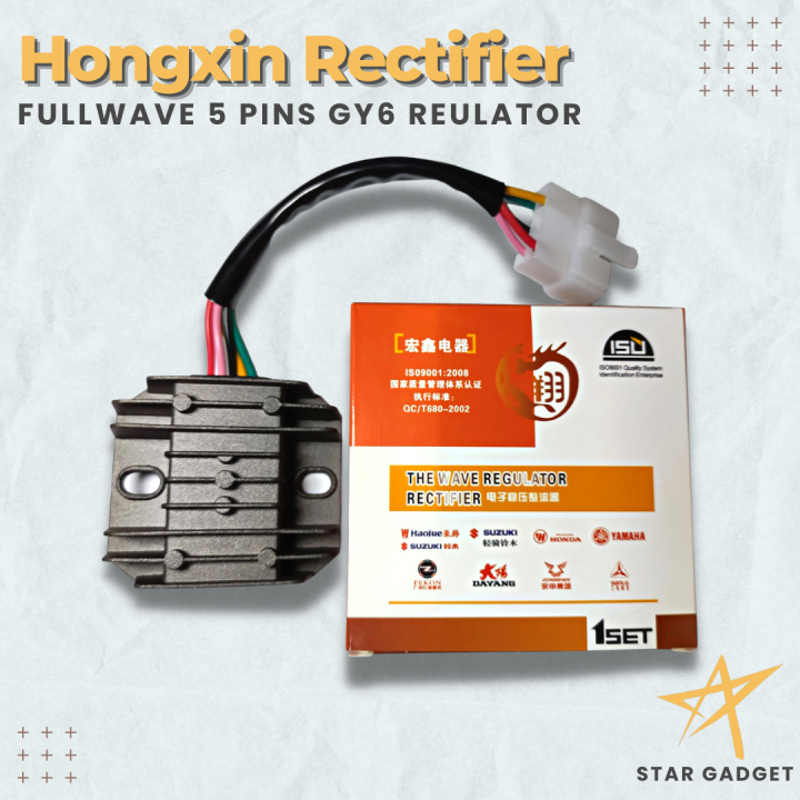 Hongxin Fullwave Rectifier Regulator 5pin GY6 | Lazada PH