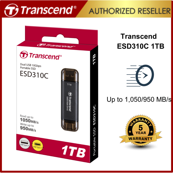 Transcend ESD310C/ESD310S Portable SSD 2T/1T/512GB/256GB/Laptop/Tablet ...