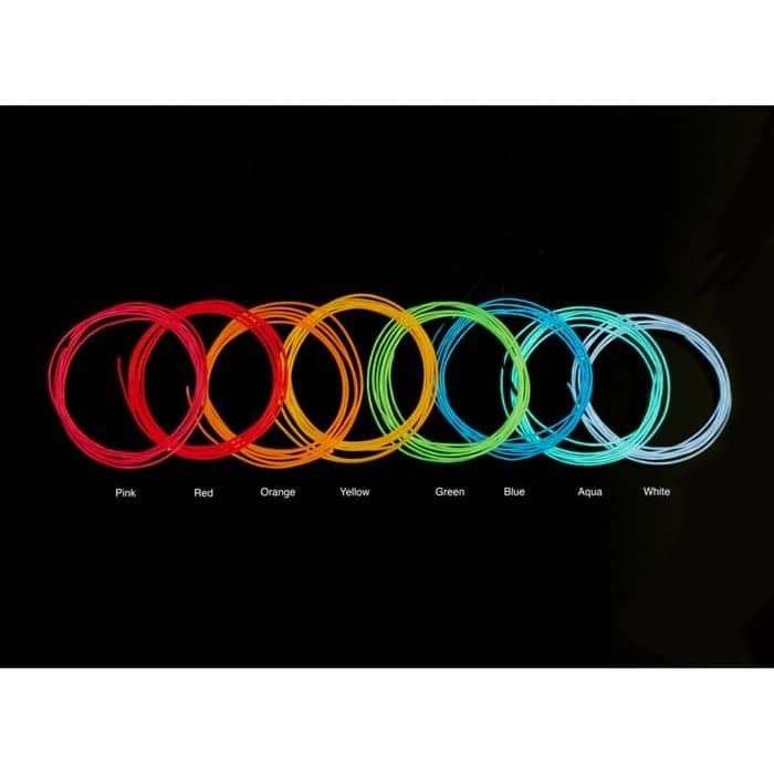 EL WIRE FLEXIBLE CCFL NEON LED STRIP | Lazada Indonesia