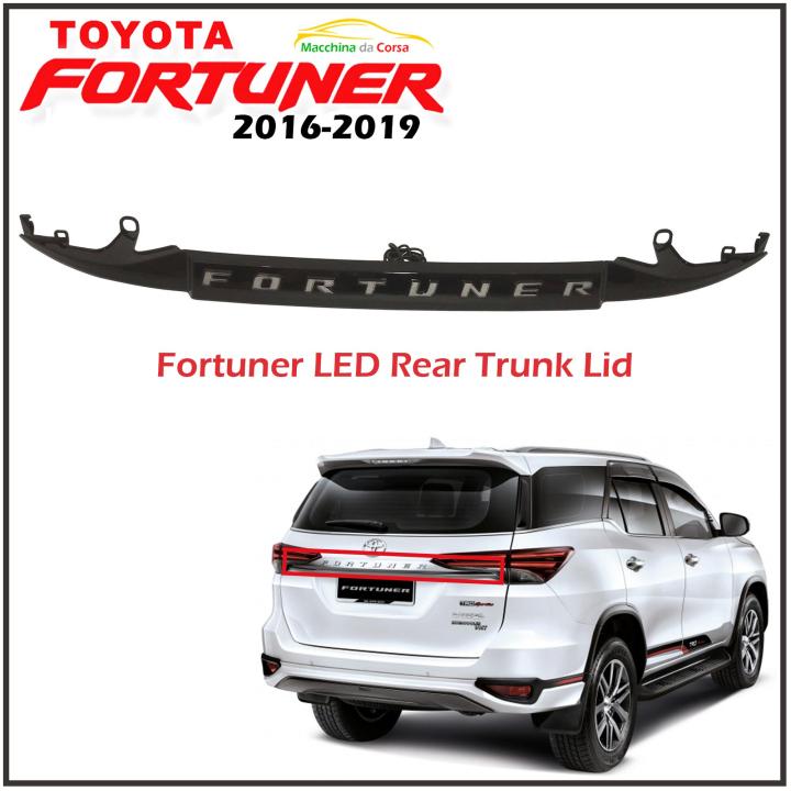 Toyota Fortuner 2016-2023 Rear Trunk Lid (Fortuner Logo Dual Function ...