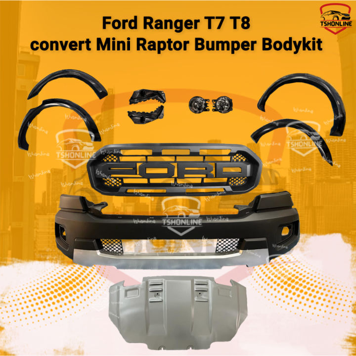Ford Ranger T7 T8 convert Mini Raptor Bumper Bodykit/Body kit (Ranger ...