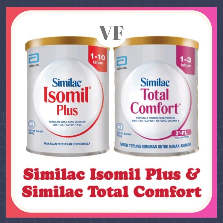 Abbott Similac Isomil Plus 1-10 Years Formula Milk 850g & Similac Total ...