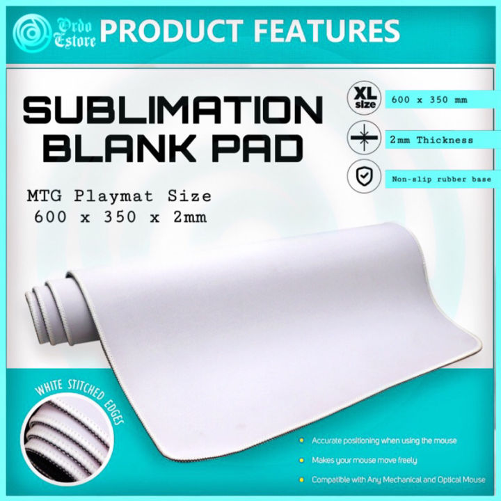 ♨Sublimation Blank Pad 600x350x2mm MTG Playmat♠ | Lazada PH