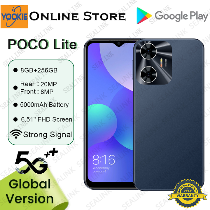 POCO Lite 5G Original Cellphone 8GB RAM + 256GB Smartphone Brand New ...