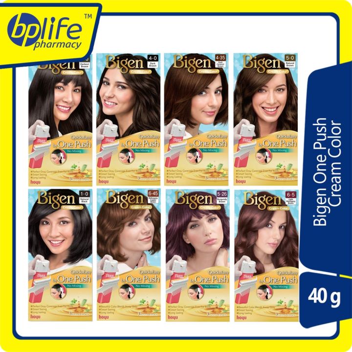 Bigen One Push Cream Color 40g (Assorted Colours) | Lazada