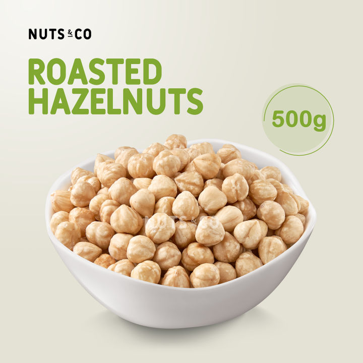 Nuts & Co Raw / Roasted Hazelnut (Unsalted) 500g/1kg Kacang Hazelnut ...