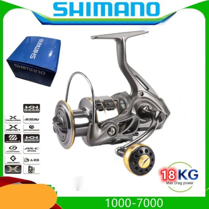SHIMANO Spinning Reel Ultralight Metal Spool Fishing Lightweight Tackle ...