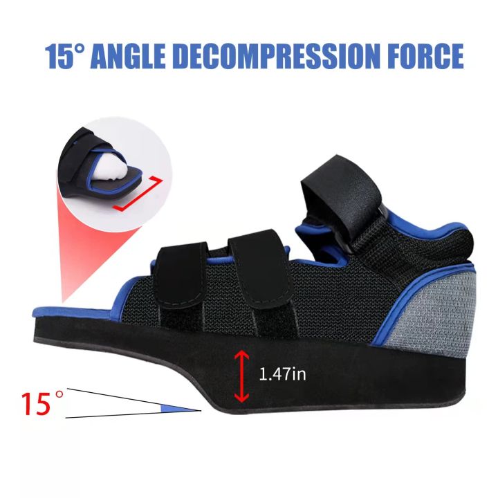 【New-store】 Post-Op Shoes For Broken Toe Lightweight Orthowedge Shoes ...