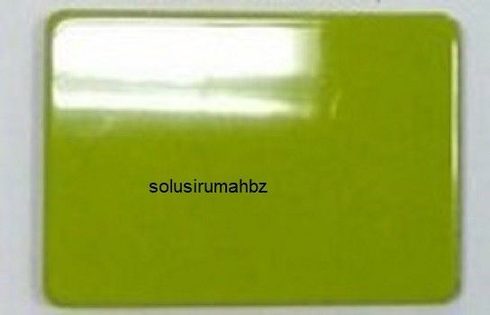 ALUMINIUM COMPOSITE 3MM PE ACP per100cm custom HIJAU TERANG GREEN ...
