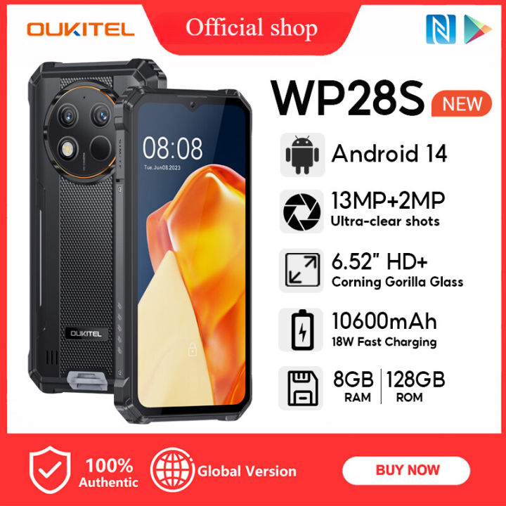 【Official shop】OUKITEL WP28S Android 14 8GB+128GB 6.52inch HD+ Mobile ...
