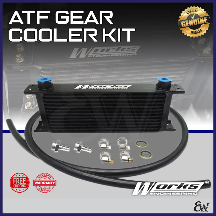 Works Engineering Universal 13 role ATF Gear Oil Cooler Kit MADE IN ...