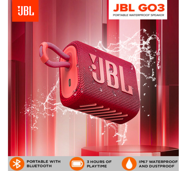 JBL GO 3 / GO3 Portable Bluetooth Speaker IP67 | Lazada PH