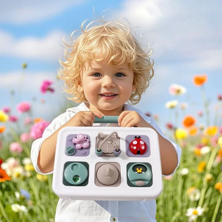 LUMINARY Baby Practice Montessori Sensory Busy Board Early Education ...