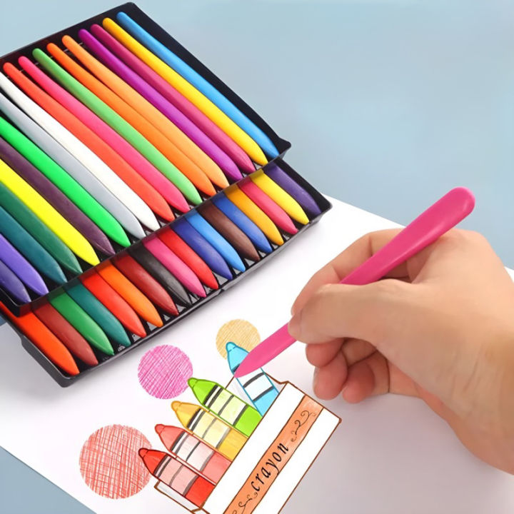 Crayon Mewarnai 36PCS / Crayon Anti Air Anti Kotor Tangan / Crayon ...