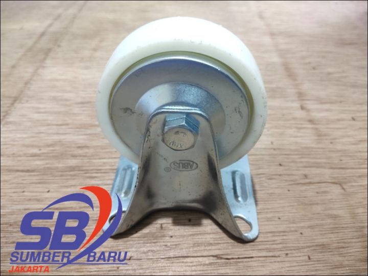 S BARU - RODA NYLON PUTIH 3" RODA NYLON MATI 3 INCH PER PCS ETALASE ...
