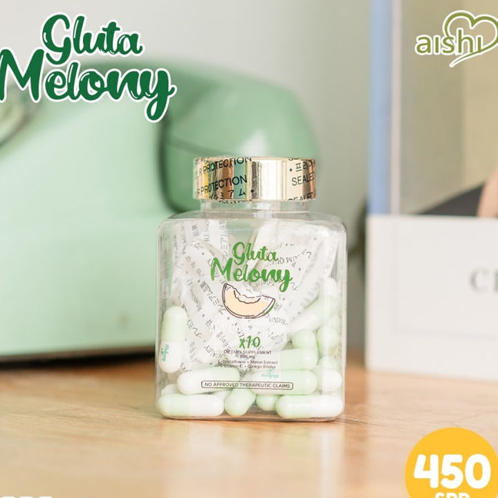 C Aishi Japan Gluta Melony Capsule Gluta Melony x10 Whitening Melon ...