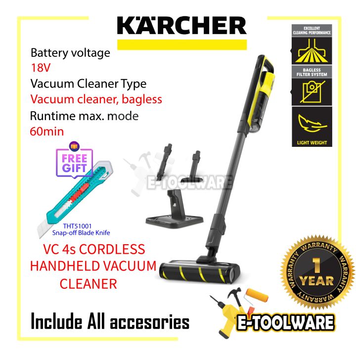 Karcher Handheld Vacuum Cleaner VC4S Cordless | Lazada