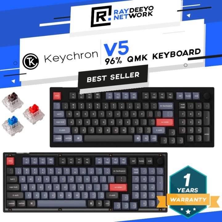 Keychron V5 / Keychron V5 Knob / Barebone QMK Custom RGB Mechanical ...
