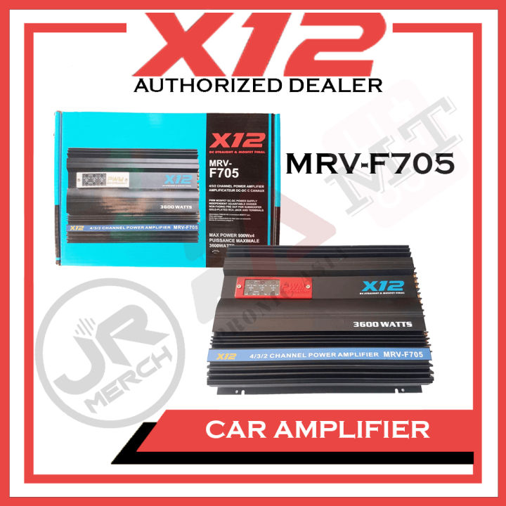 X12 MRV-F705 3600 watts 4/3/2 Channel Power Amplifier | Lazada PH