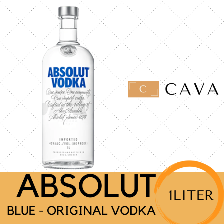 Absolut Blue Orginal Vodka 1 Liter | Lazada PH