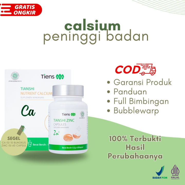 TIENS Calsium Peninggi Badan ( 2 Cal + 2 Zinc) By Tiens Premium ...