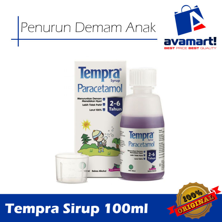 Tempra Sirup 100 ml Rasa Anggur / Tempra Paracetamol Anak 2 sampai 4 ...