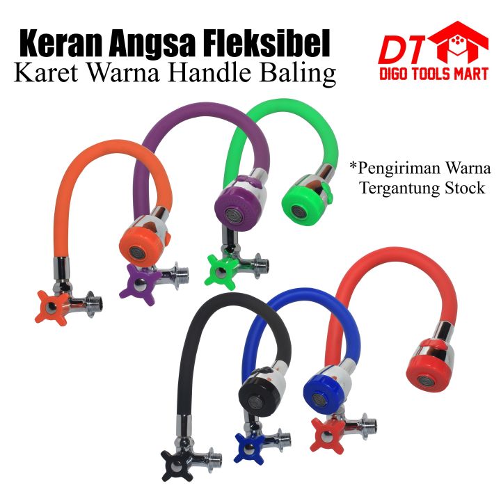 Kran Angsa Fleksibel Karet Warna Handle Baling | Lazada Indonesia