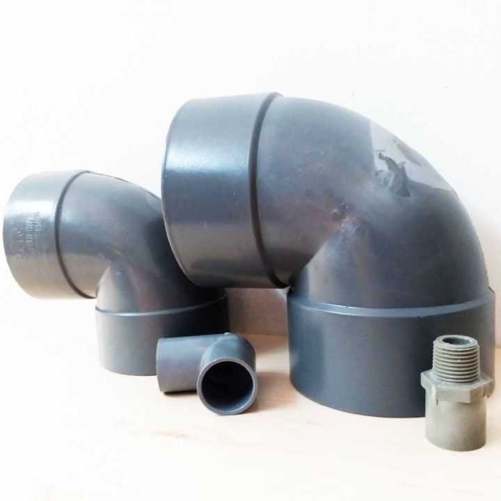 PVC PIPE FITTING ELBOW GREY/ PVC 90-DEGREE ELBOW 6”( 150MM ) | Lazada