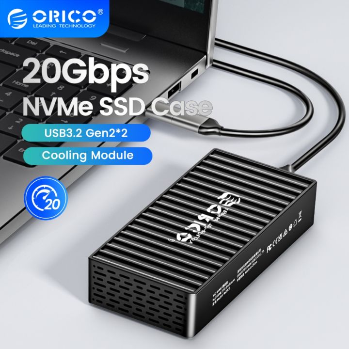 ORICO 20Gbps M.2 NVMe SSD Enclosure Type C to PCIe NVMe M.2 SSD Adapter ...