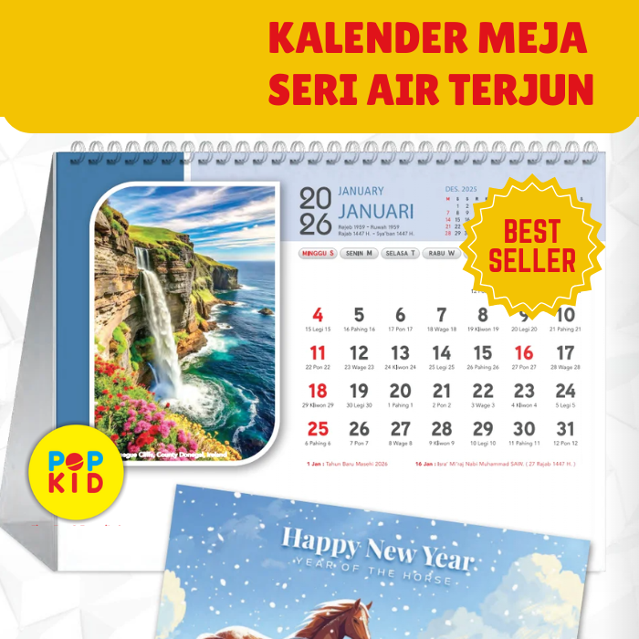 KALENDER MEJA - KALENDER DUDUK 2026 TERBARU DESIGN PREMIUM SERI BEST ...
