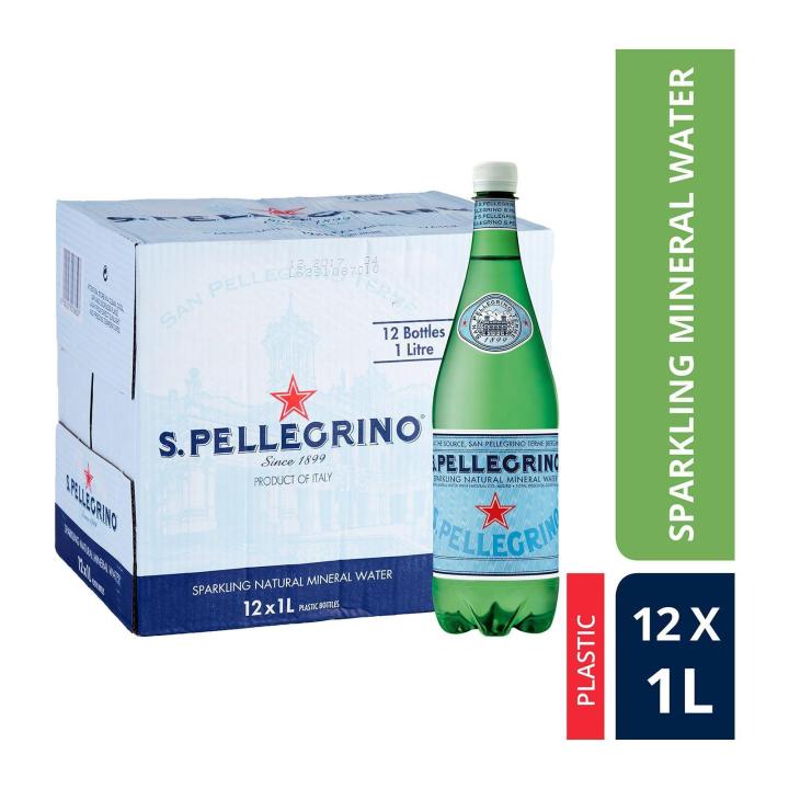 San Pellegrino Natural Mineral Sparkling Water 12 x 1L - Carton | Lazada Singapore