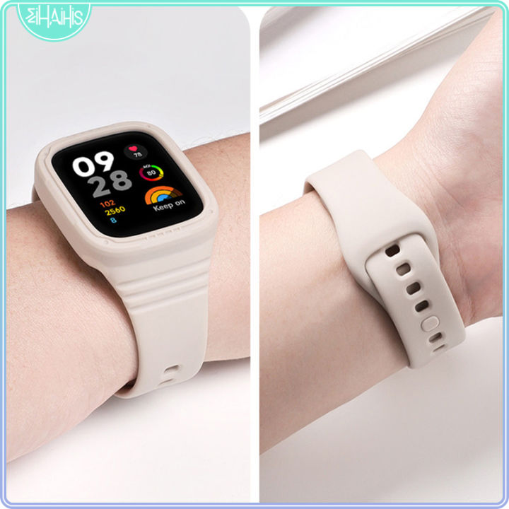 Silicone Case Strap for Redmi Watch 3 Active / Redmi Watch 3 Lite Band ...