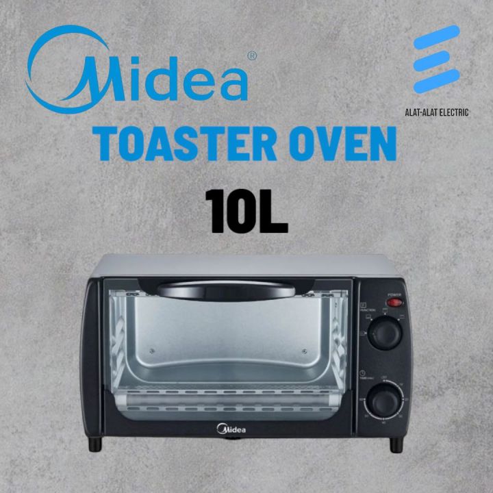 MIDEA ELECTRIC TOASTER OVEN 10L 1000W MEO-10BDW-BK | Lazada