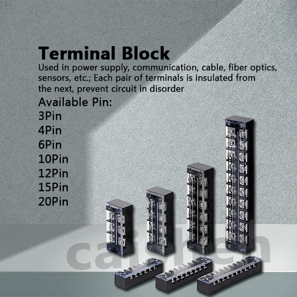 Terminal Block 15A/25A 600V 3, 4, 6, 10, 12, 15, 20 PIN | Lazada PH