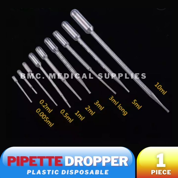 Plastic Dropper Transfer Pipette (1ml, 3ml, 5ml, 10ml) | Lazada PH