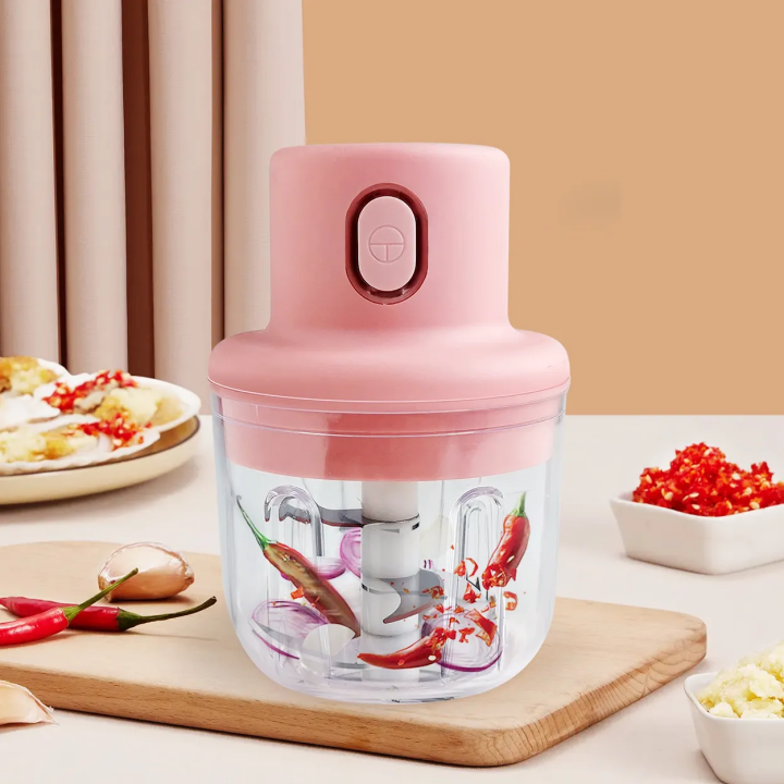 250ml Rechargeable Smart Masher Electric Vegetable Chopper Food Garlic ...