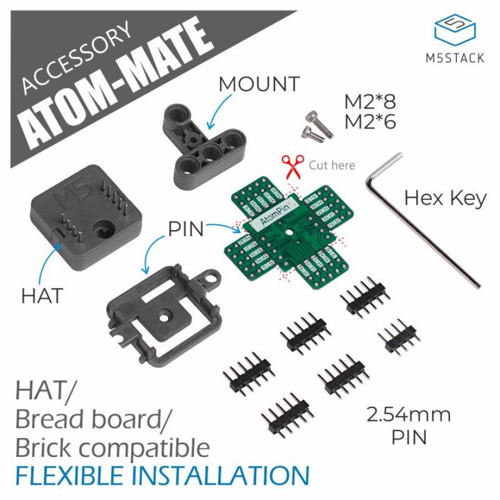 yingke M5stack Official Atom Mate Diy Expansion Kit Adapter Board For ...