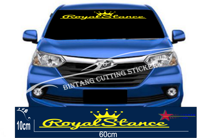 CUTTING STIKER TULISAN ROYAL STANCE STIKER KACA DEPAN setiker keren ...