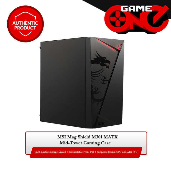 MSI MAG Shield M301 mATX Case - Black | Lazada PH