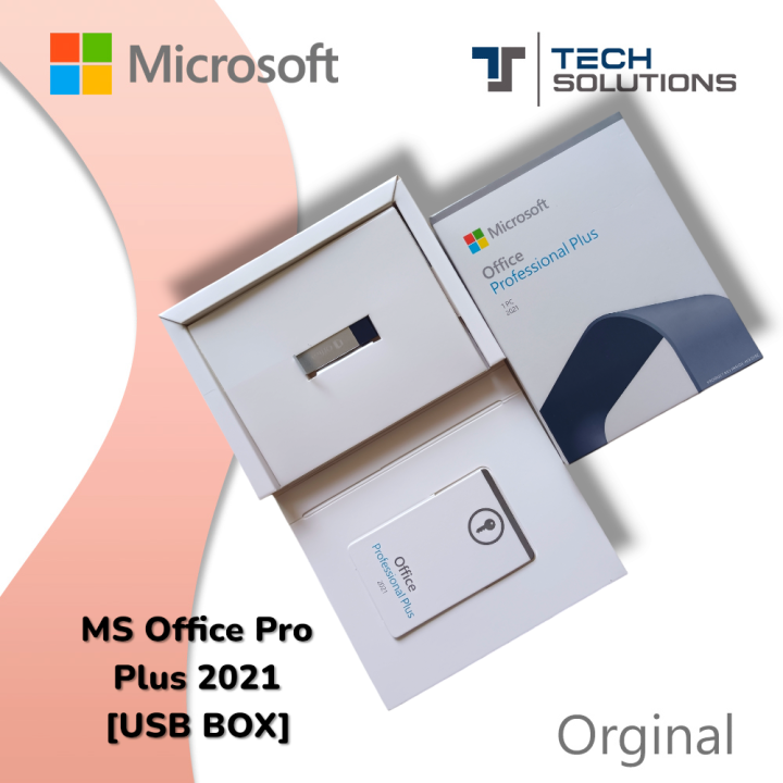 Microsoft Office Professional Plus 2021 not bind Made in Malaysia USB ...