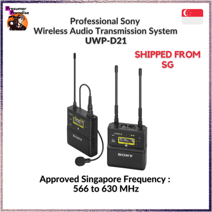 Sony UWP-D21 Camera-Mount Wireless Omni Lavalier Microphone System ...