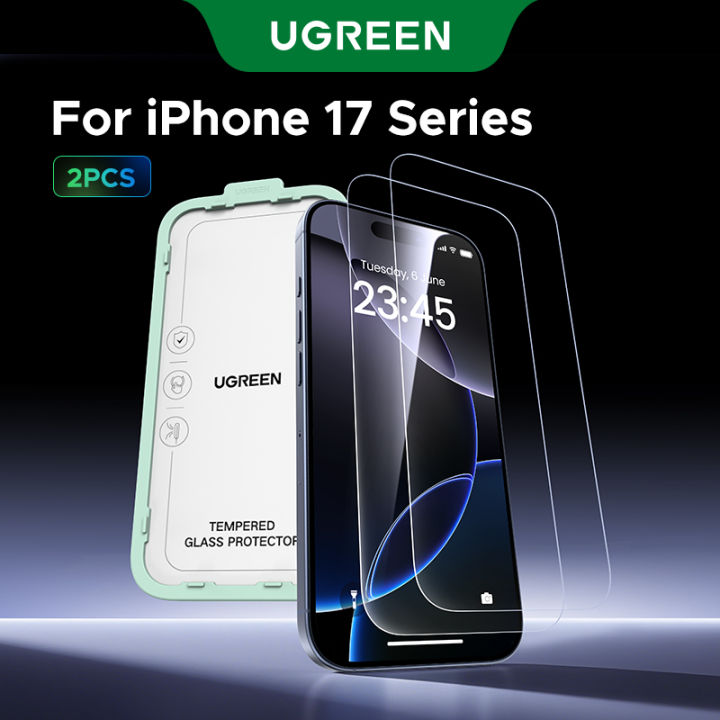 UGREEN 2PCS Borderless Full Screen HD Screen Protector with Film for ...