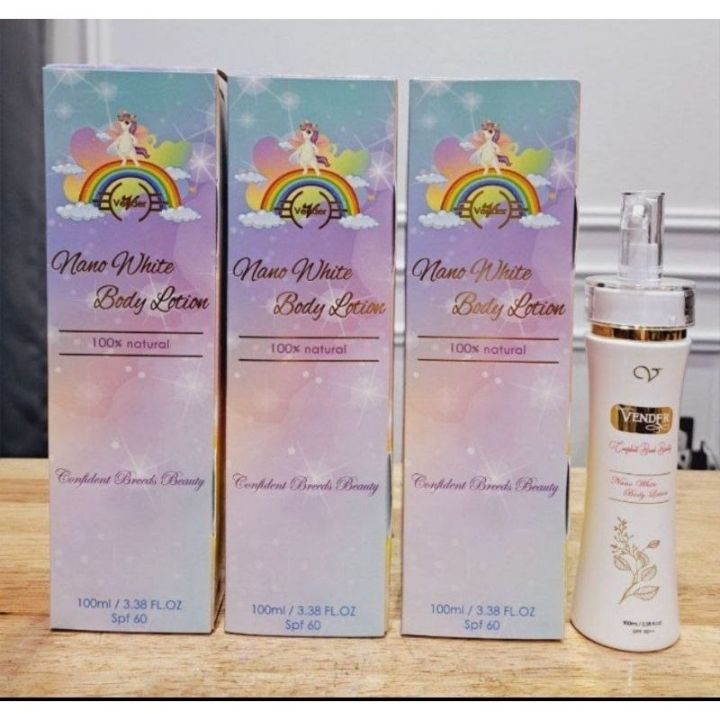 VENDER - NANO WHITE BODY LOTION 40ML/100ML/SOAP | Lazada